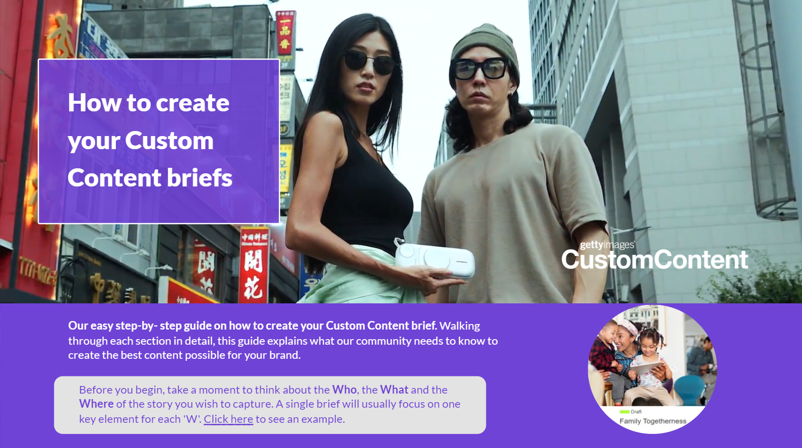 Briefing Guide – Getty Images Custom Content